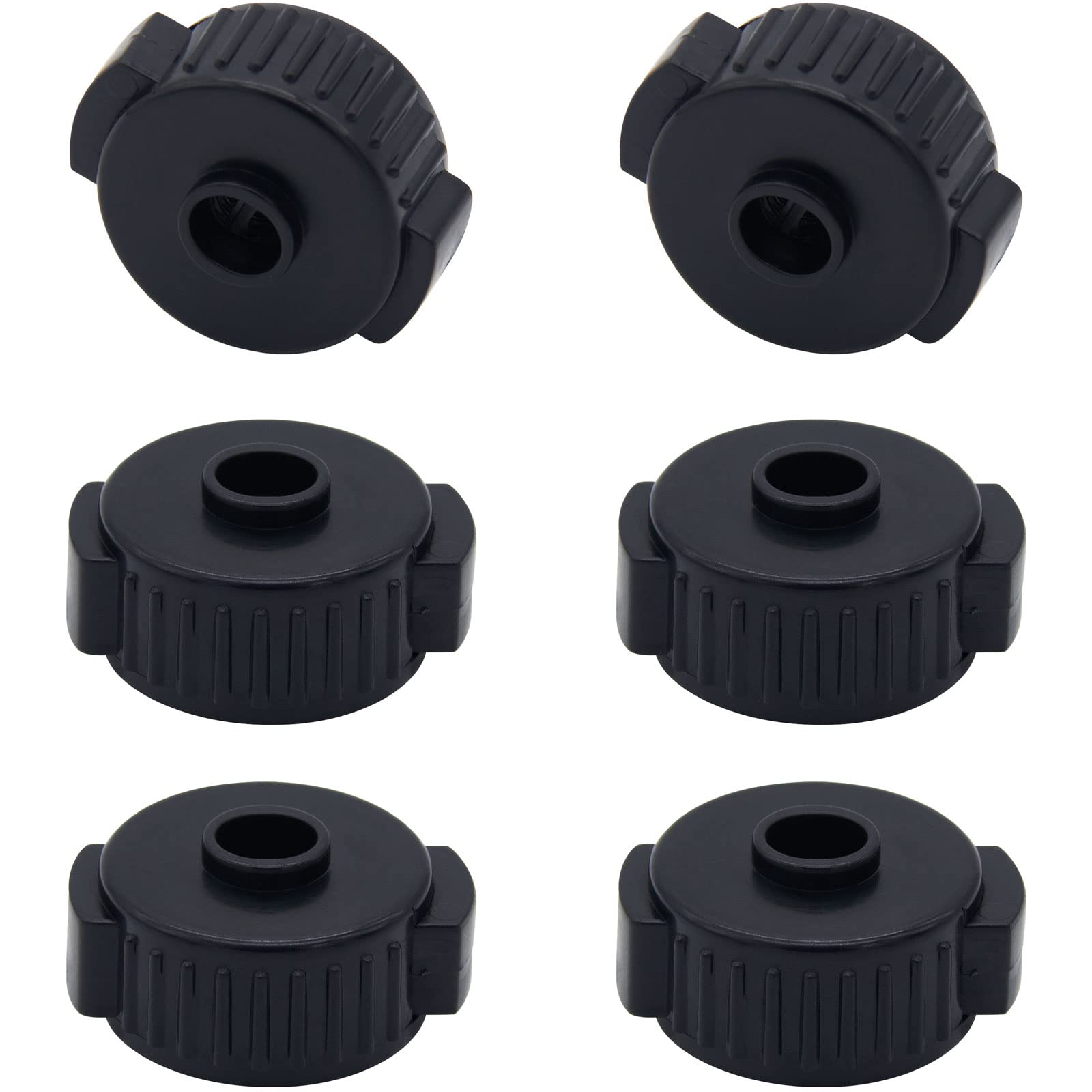 6 Pack Plastic Cymbal Nuts 8mm Quick-Set Cymbal Mate for Percussion Drum Kit, Quick Release Nut for Percussion Replacement Parts Accessories