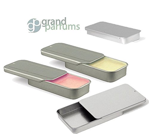 Baoblaze Metal Slide Top Tin Containers (small) for Crafts Geocache Storage Survival Kit by Grand Parfums (pack of 3)