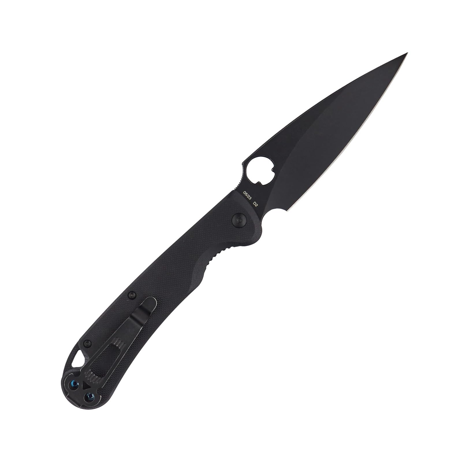 Generic Zhalo EDC folding knife by Daggerr (Black handle and black stonewash blade), FM02-2BKBW