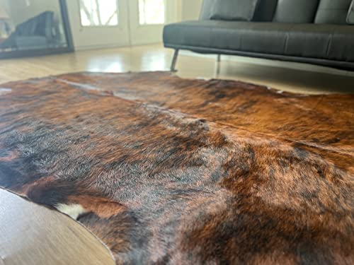 bonanza leathers Genuine Cowhide Rug Dark Brindle Size S/L/XL 5X6/6X7/7X8 FT (7x8)