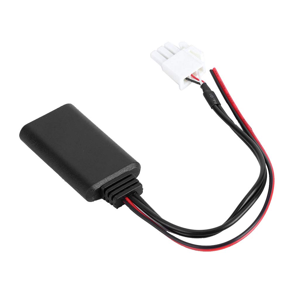 Qiilu 3-Pin AUX Bluetooth Adapter for Honda GL1800 Goldwing Car Bluetooth Wireless Audio Cable Adapter Stereo Music