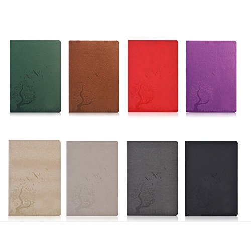 KEVXT B6 Size PU Leather Writing Journal, Notebook Notepad Journal Bulk Pack, Wide Ruled Journal for Students,Size: 4.9" X 6.9" 64 Sheet/128 Pages(Set of 4,Random Color)