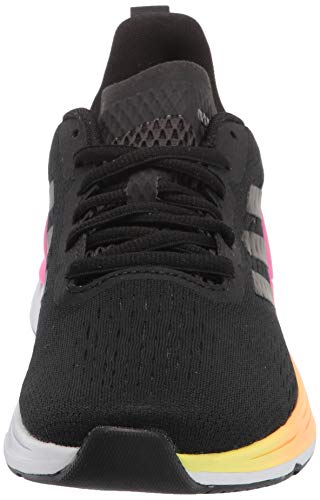 adidas Women's Response Super Running Shoes, Black/Black/Hi-Res Yellow, 8.5