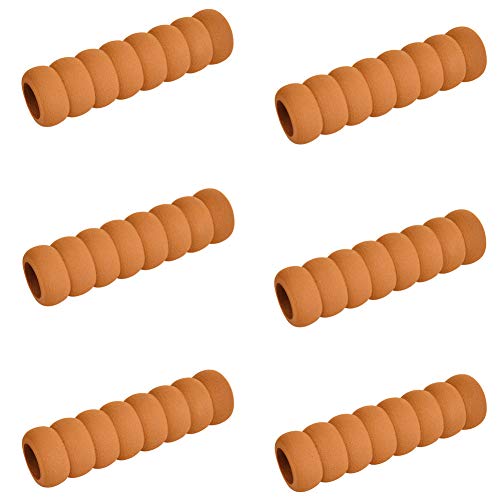 Yafeco 6 Pcs Anti-Collision Door Handle Cover,Door Pull Protective Sleeve Child Safety Super Soft Foam Safety Spiral Cover for Hot Doors Non-Toxic (Brown)