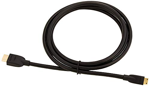 Amazon Basics 10-Pack Mini HDMI to HDMI Adapter Cable, 18Gbps High-Speed, 4K@60Hz, 2160p, 48-Bit Color, Ethernet Ready, 6 Foot, Black