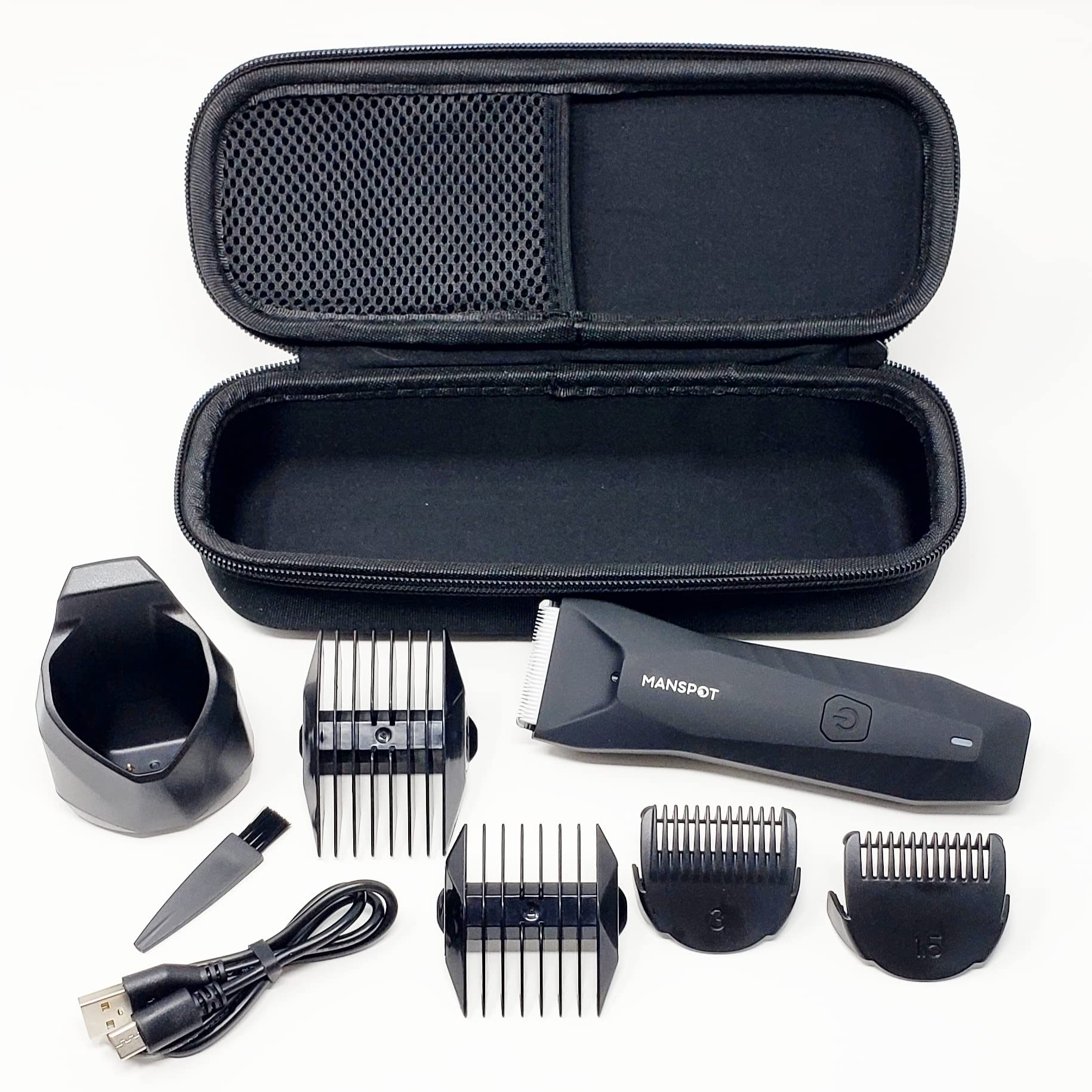 Arber Hard Case For MANSPOT Electric Groin Hair Trimmer and Accessories/Recharge Dock