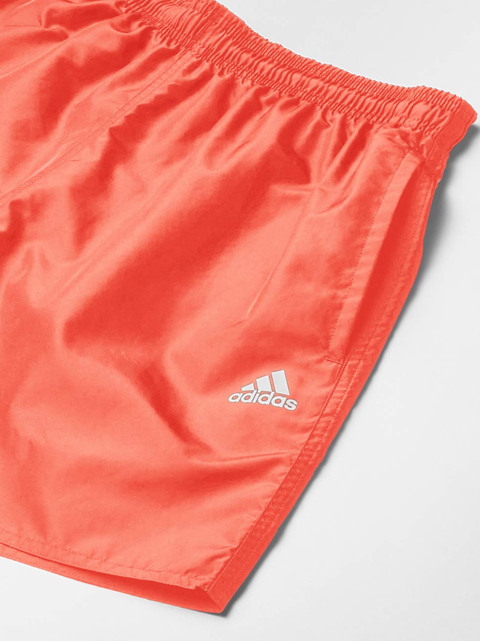 adidas mens CLX Solid Swim Shorts Signal Pink Medium