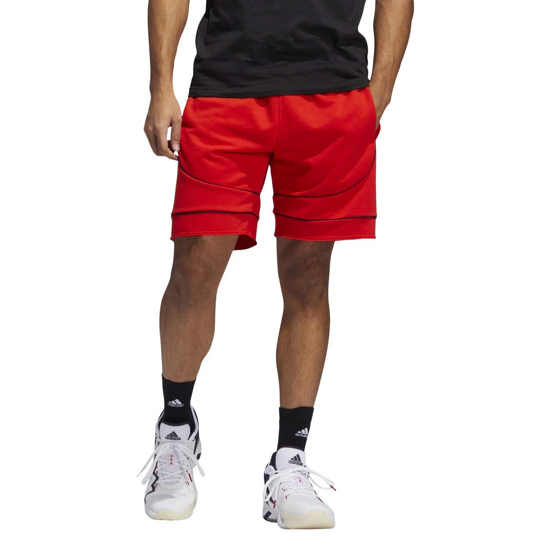 adidas mens Cross Up 365 Shorts Red Medium