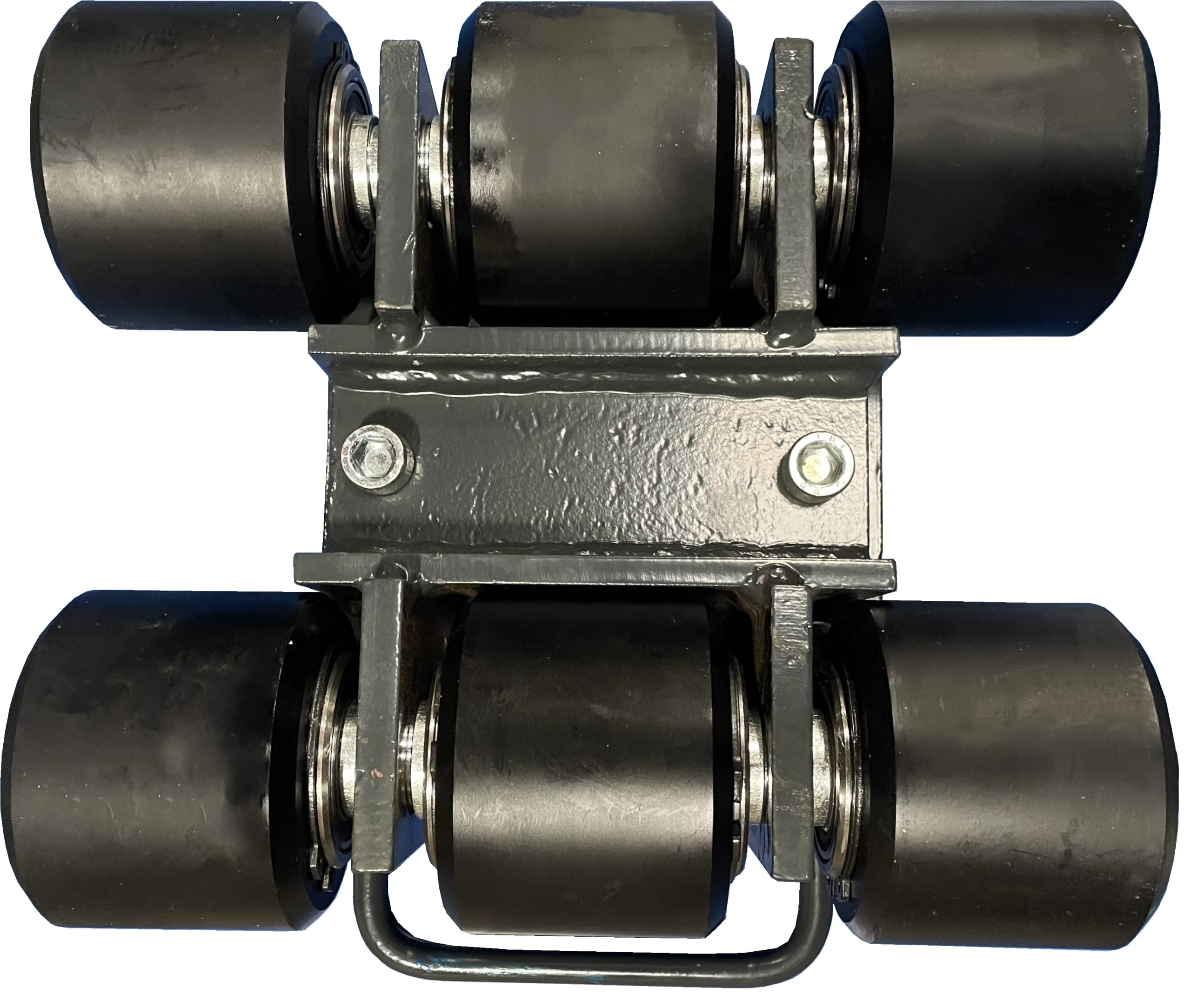 Pake Handling Tools Steerable Skates Kits- Heavy Duty Durable Machinery Moving Dolly 18 Ton Capacity (39,600 pounds)