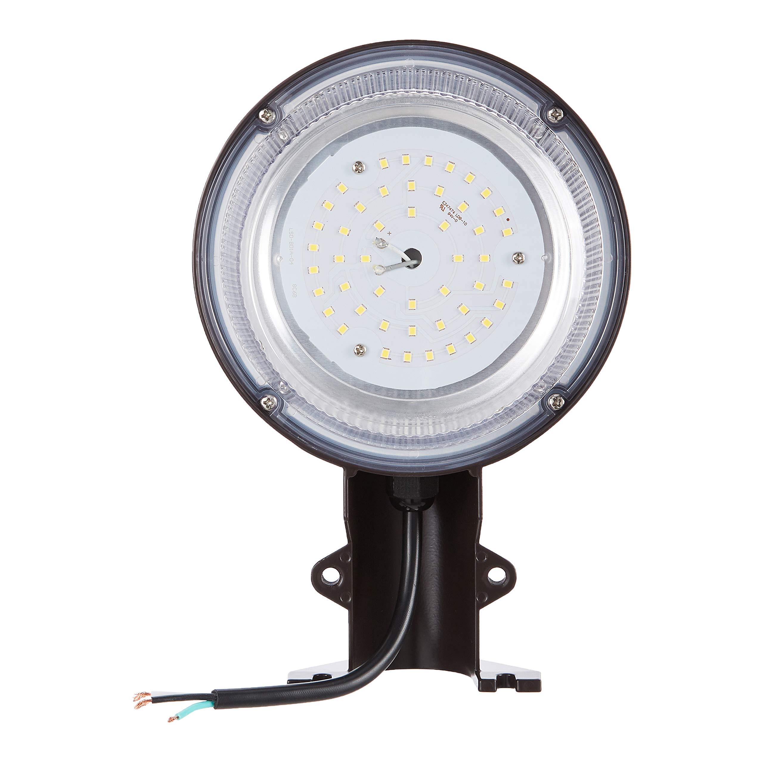 Amazon Basics 35W LED Barn Light, Dusk to Dawn with Photocell, 4000 Lumens, 50000 Hours , Daylight, 2-Pack