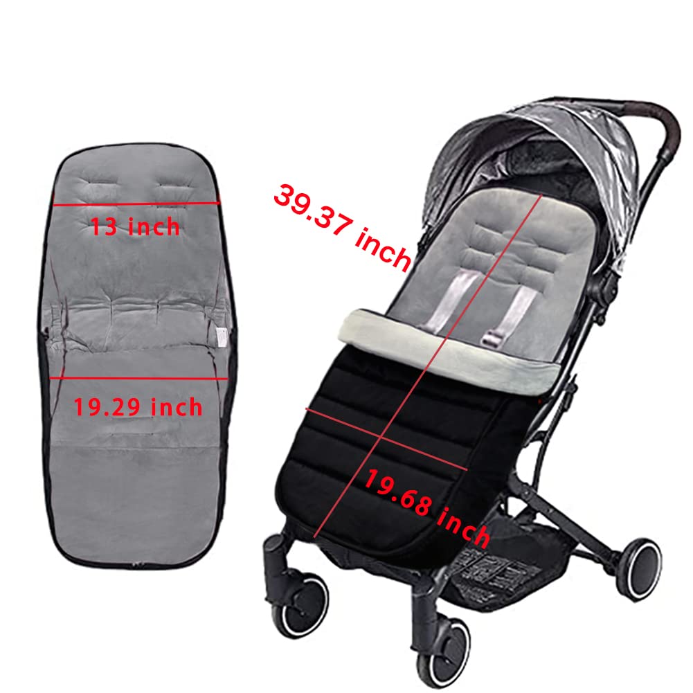 AIKSSOO Universal Baby Stroller Bunting Bag Footmuff Sleeping Bag Warm Thicken Winter Outdoor Waterproof Windproof Cold-Proof Detachable