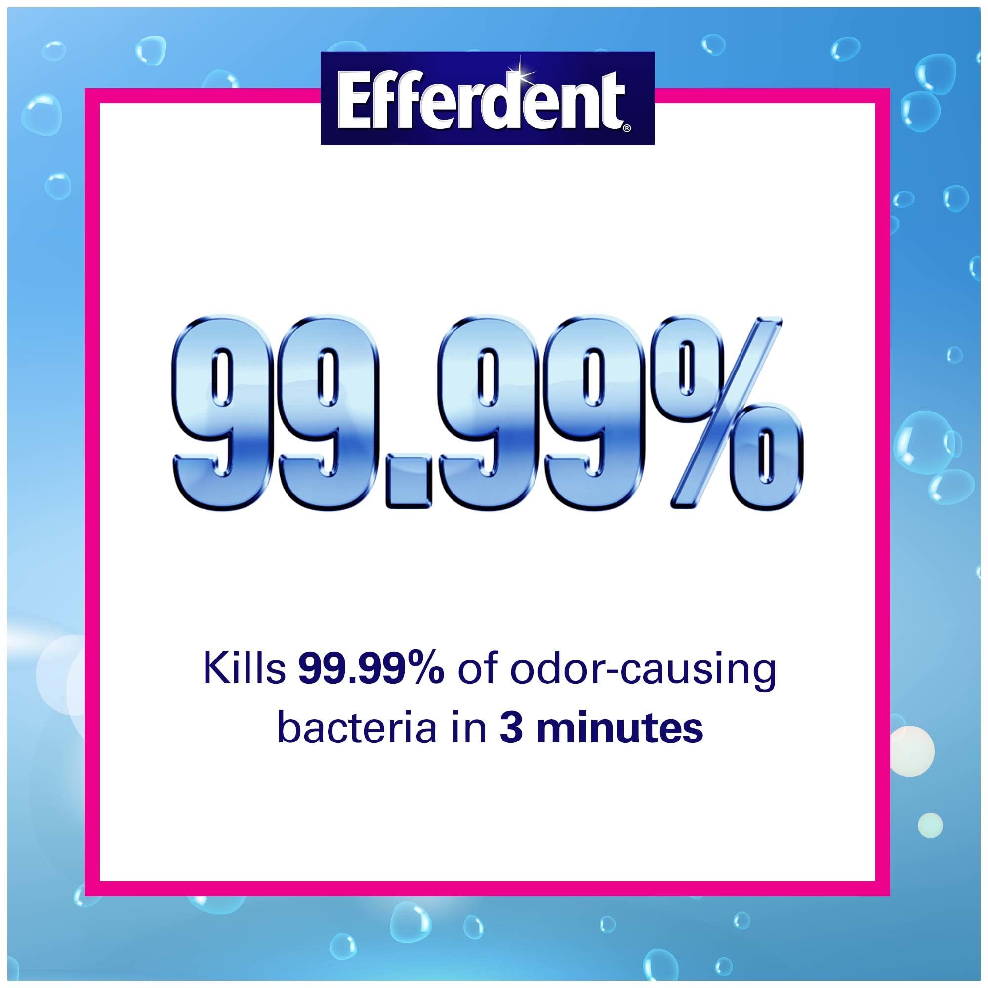 Efferdent Denture Cleanser Tablets, Complete Clean, Tablets, Multicolor, 252 Count