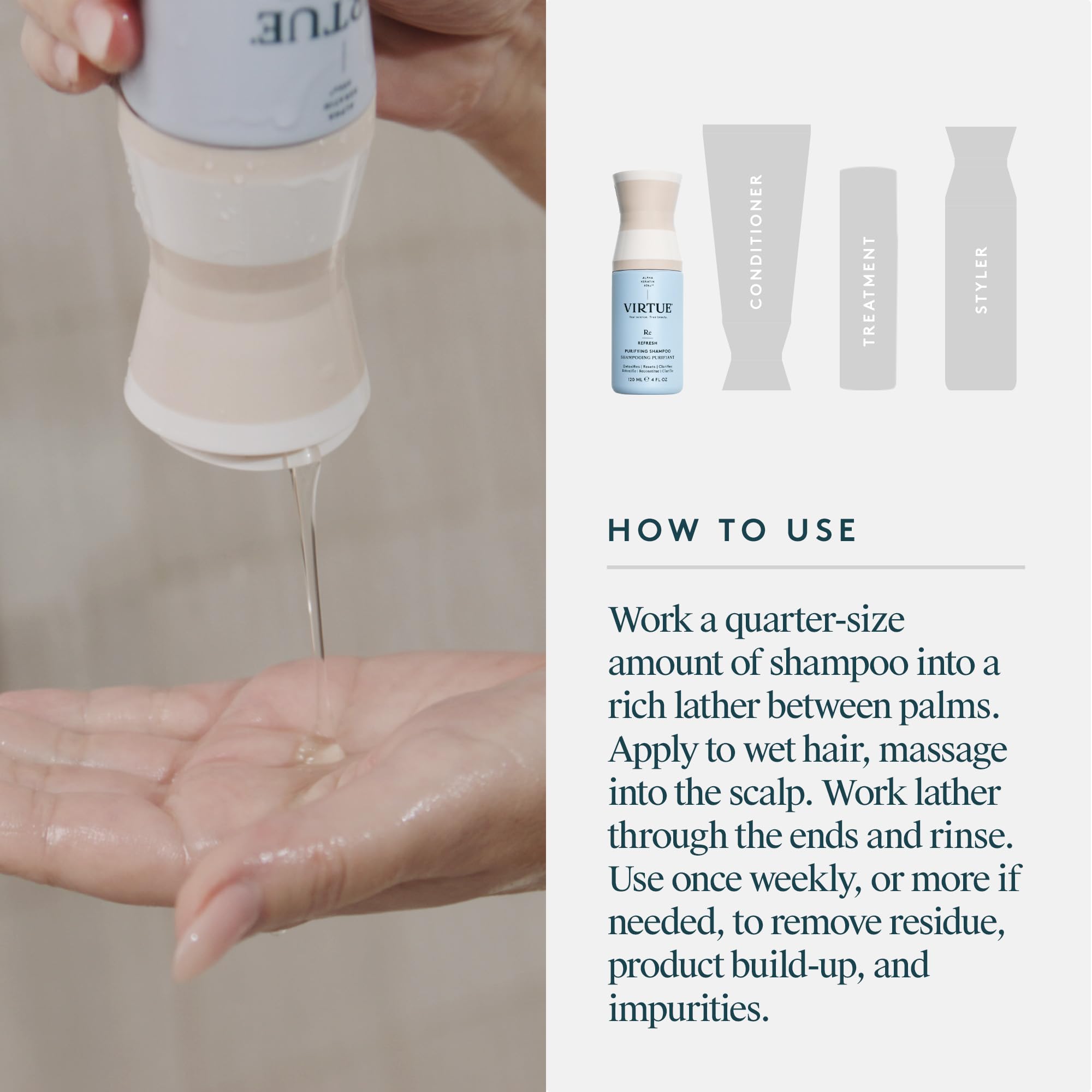 Virtue Clarifying Detox Sulfate Free Shampoo