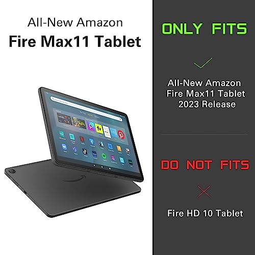 CoBak Case for All-New Amazon Fire Max 11 Tablet 2023 Release with Built-in Pencil Holder,Multi-Viewing Angles, All New PU Leather Smart Cover with Auto Sleep Wake Feature for Fire Max 11 Tablet