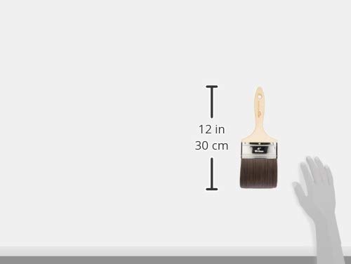 Amazon Basics 4" Flat Edge Master Pro Paint Brush, Brown