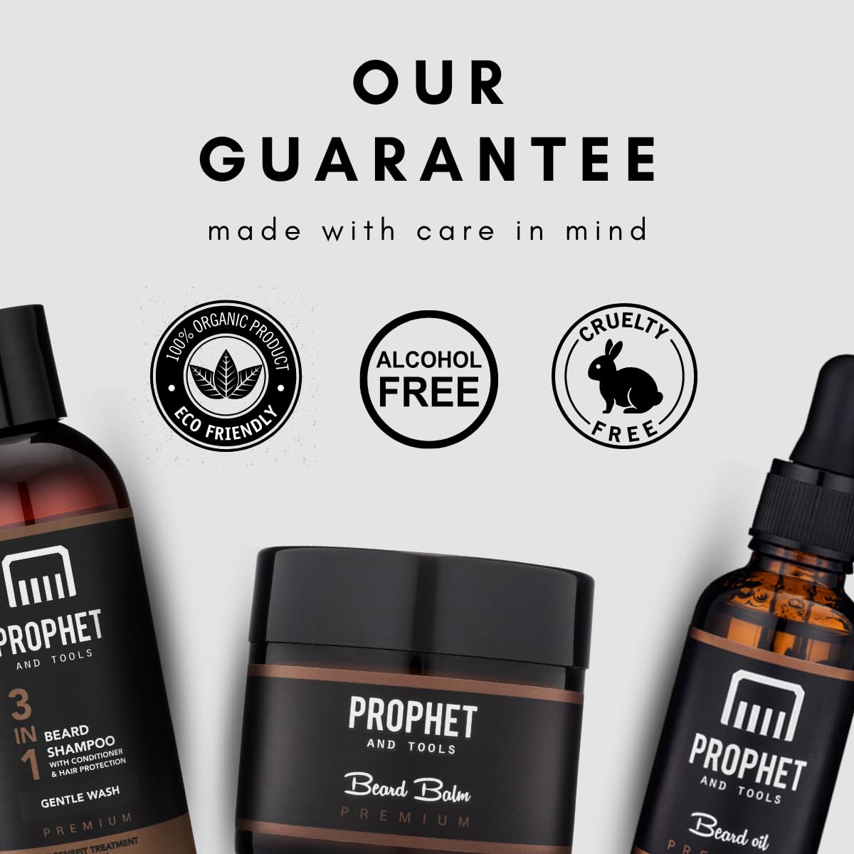 6 Pieces Mens’ Beard Grooming Kit - Includes Beard Oil, Balm, Wax, Shampoo, Comb and Scissors - Personal Barber in Your Bathroom - Grow Fuller, Moisturize & Style - Perfect as a Gift