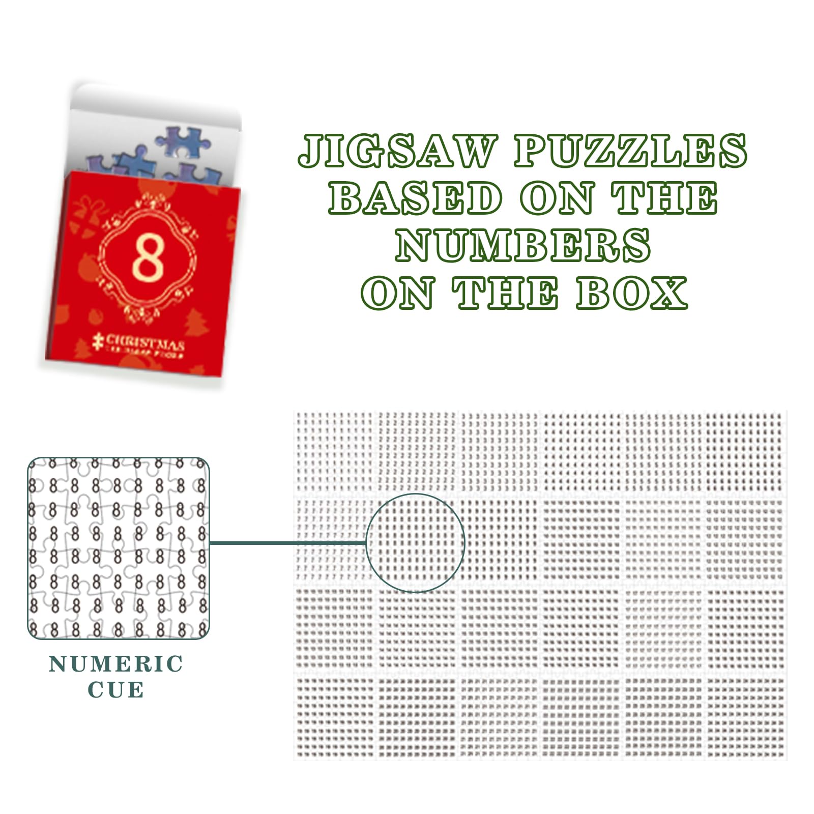 Advent Calendar 2023 Jigsaw Puzzle - 24 Boxes Packing 1008 Pieces Holiday Puzzle for Adults and Kids - Christmas Countdown Puzzles Gift