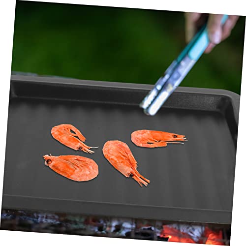 SHOWERORO 1pc Bakeware Grill Toppers Griddle Plate Barbecue Baking Pan Indoor Griddle Nonstick Bakeware Stainless Steel Griddle Baking Tool Barbecue Accessory Camping Barbecue Pan Tray Iron