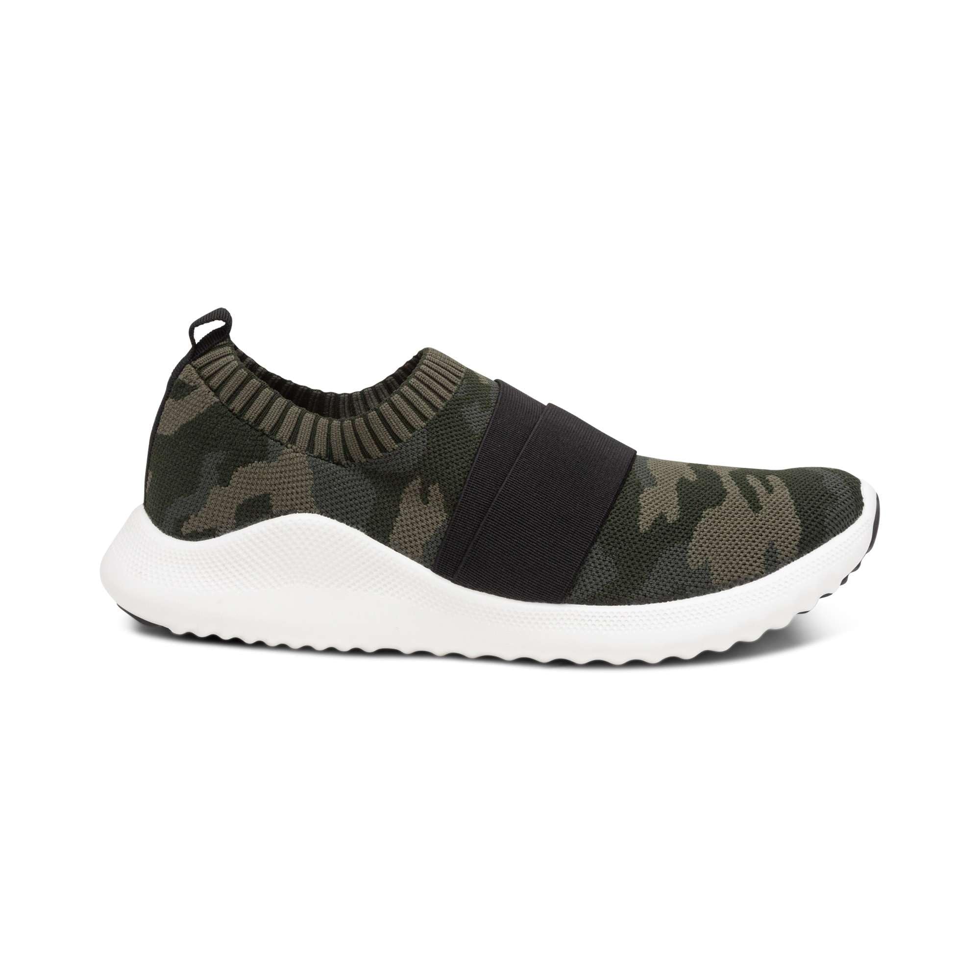 Aetrex Women's Allie Arch Support Sneakers - Plantar Fasciitis Orthopedic Sneakers Camo