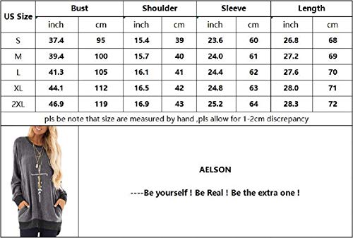 AELSON Womens Faith Letter Printed Top Blouse Color Block Crewneck Loose Pullover Sweatshirts with Pocket Blue