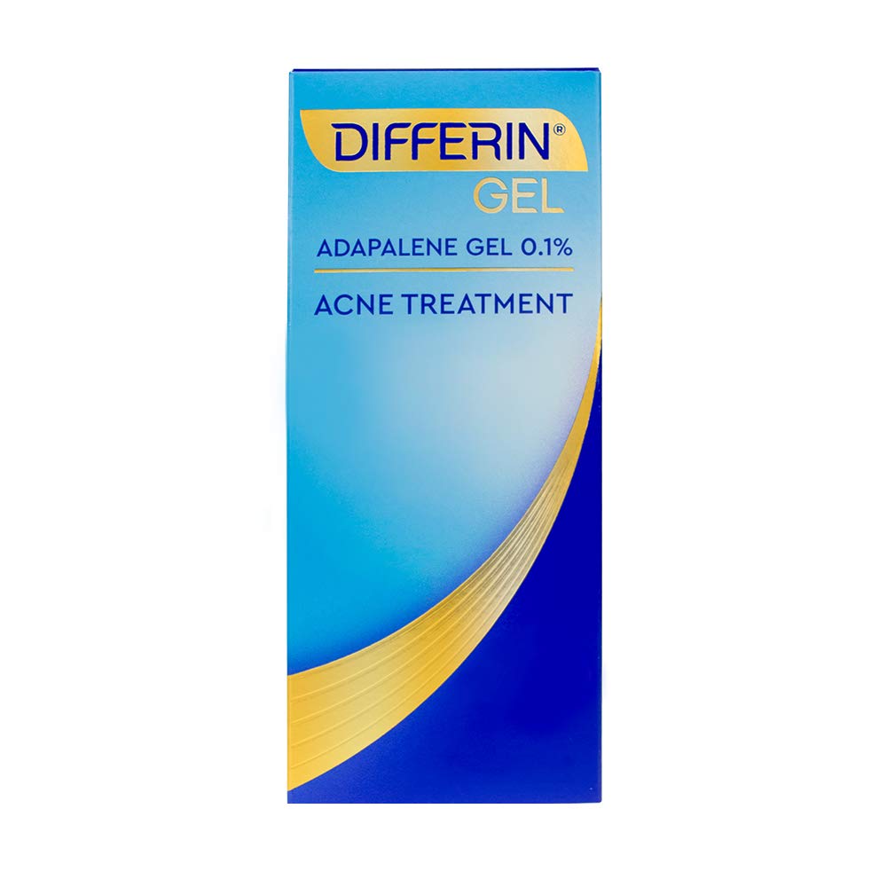 Differin Adapalene Prescription Strength Retinoid Gel 0.1% Acne Treatment (Up to 90 Day Supply), 45 Gram