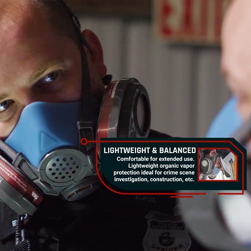 Parcil Distribution T-61 Half Face Respirator - Double Activated Charcoal Air filter – Industrial Grade Quality