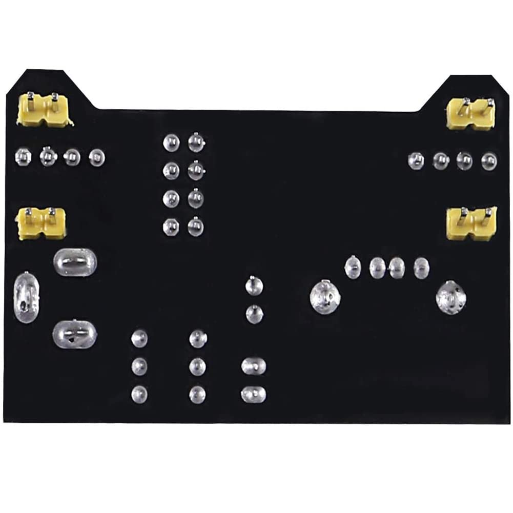 AIMPGSTL 2PCS 3.3V 5V MB102 Breadboard Power Supply Module, with 9V Battery Clip Power Cable 2.1x 5.5mm Male DC Jack Plug DC 6.5-12V USB for Arduino.