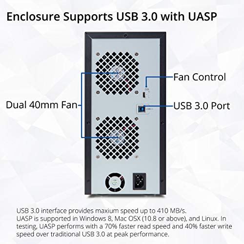 Syba 8 Bay Tool Less Tray Hot Swappabe 2.5" 3.5" SATA Non Raid External USB 3.0 Enclosure SY-ENC50119