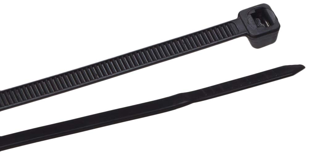 Amazon Basics Assorted Self-Locking Nylon Cable Zip Ties (6, 8, and 12 Inch), 300 Pack - Black and White