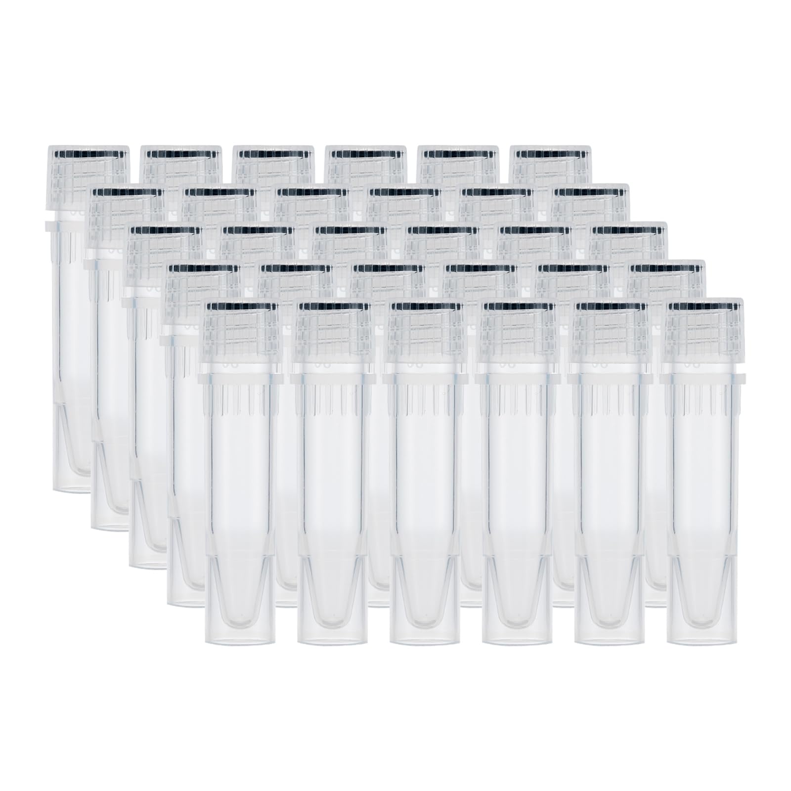 CryoKing Cryogenic Vials 1.5 ml with Screw Caps Cryotubes for Low Temperature Sample Storage Clear Sterile Vials, Case of 2000