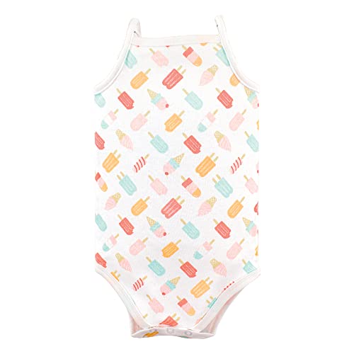 Hudson Baby Unisex Baby Cotton Sleeveless Bodysuits Ice Cream, 12-18 Months