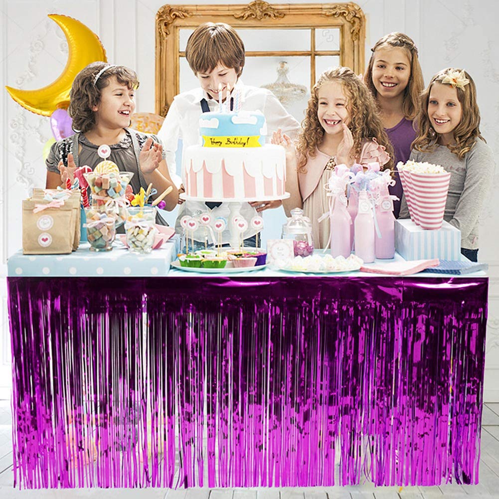 Twinkle Star 2 Pack Photo Booth Backdrop 3FT x 8FT Metallic Tinsel Foil Fringe Curtains Environmental Background Streamers for Birthday Wedding Party Christmas Decorations