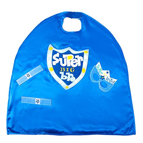 C.R. Gibson Blue 'Big Brother' Superhero Cape Children's Costume, 3pc, 22'' L