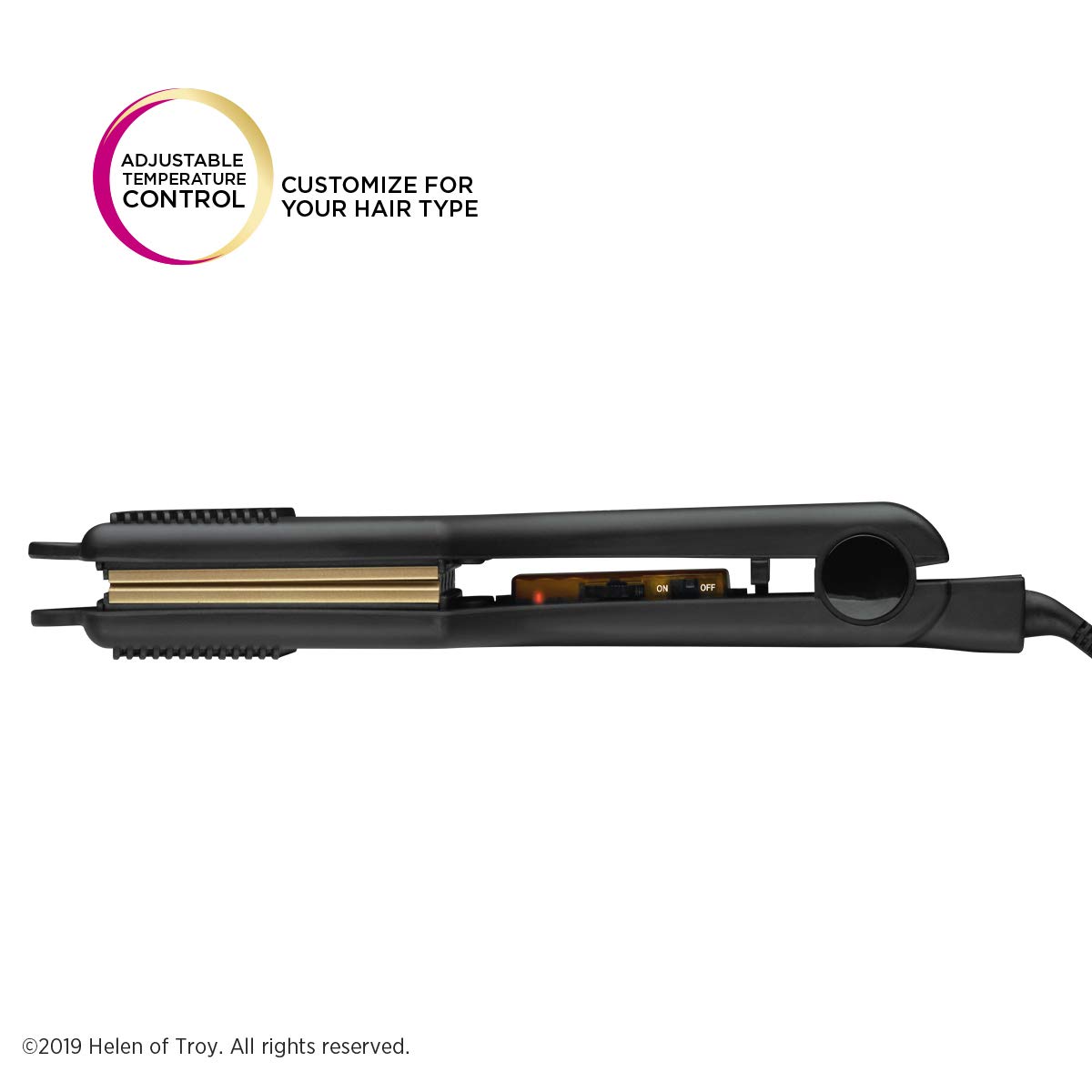 Gold N Hot Professional Ceramic 2β Hair Crimper Iron, 2 Inch (Pack of 1)
