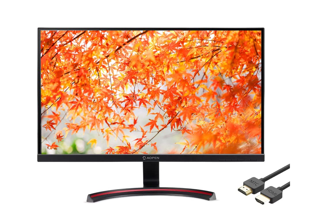 Acer AOPEN 27MX1 Gaming Monitor, BMIIX 27"Full HD (1920 x 1080) TN Display, 75Hz Refresh Rate, 1MS Response Time, 300 Nit Brightness, AMD Radeon FreeSync Technology, 2x2W Speakers, with MTC HDMI Cable