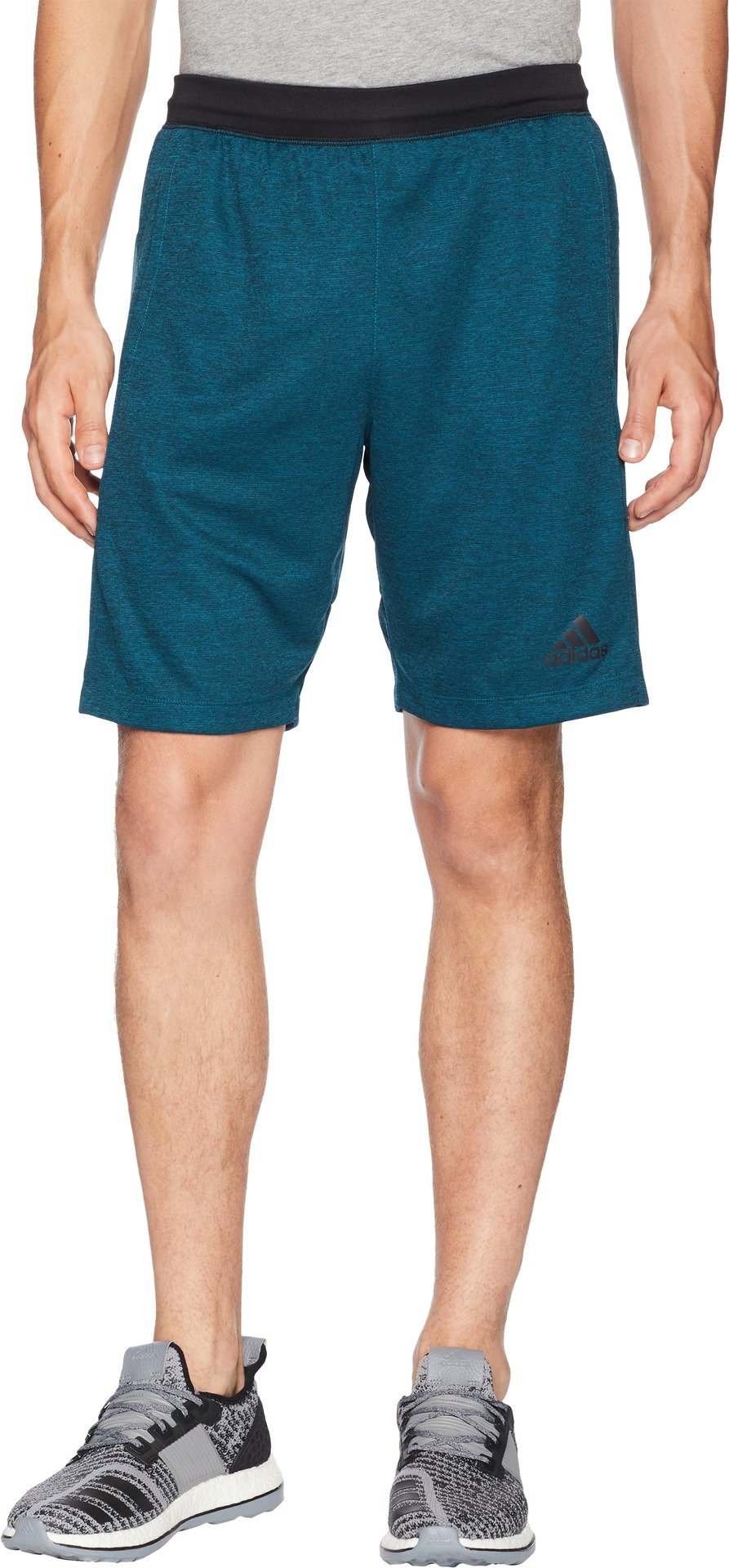 adidas Men's SpeedBreaker Hype Shorts Real Teal/Colored Heather X-Large 10