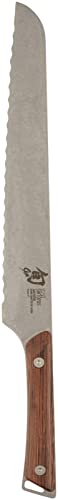 Shun Cutlery Kanso Bread Knife 9”, Long Serrations Glide Through Bread, Ideal for Cakes and Pastries, Authentic, Handcrafted, Japanese Serrated Kitchen Knife