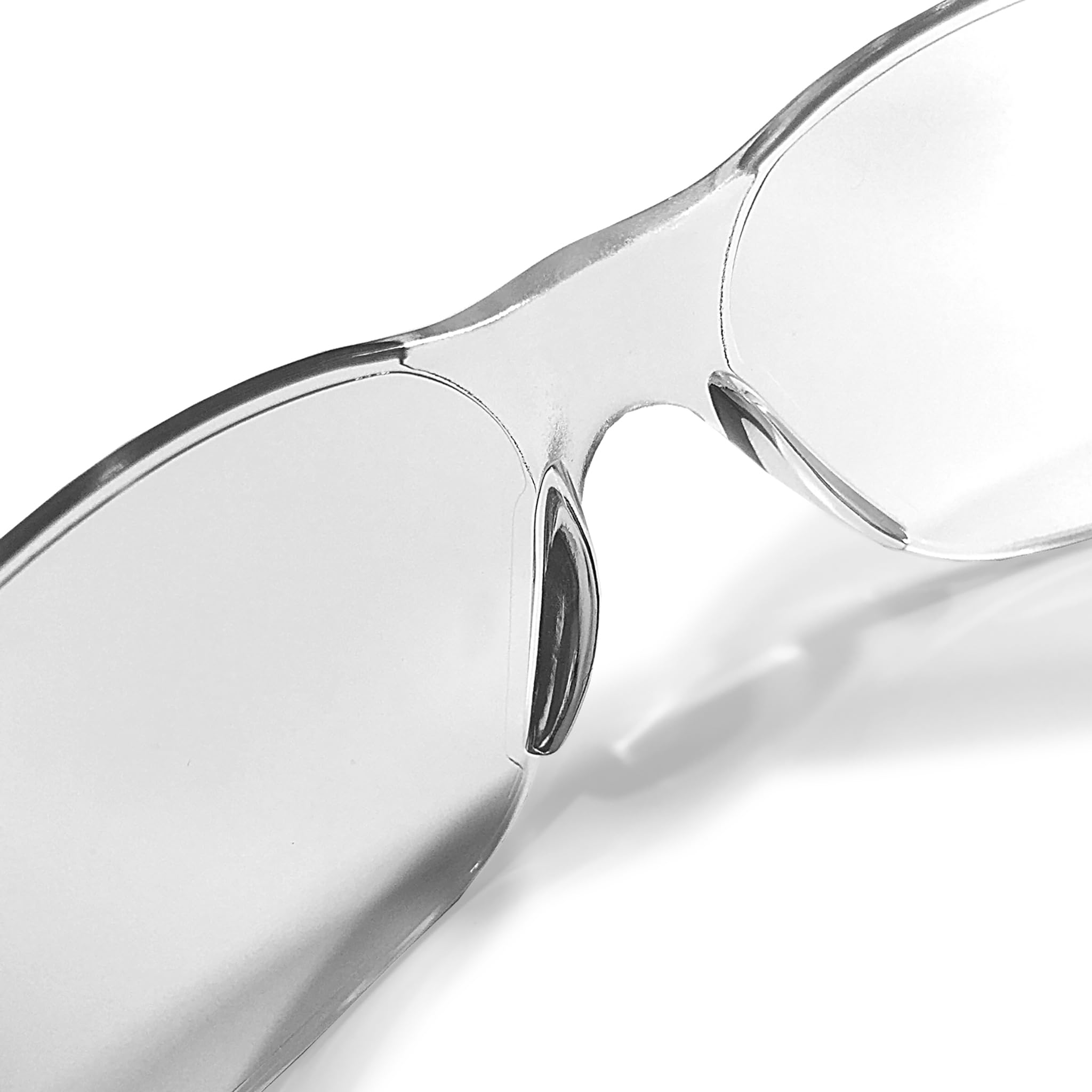 JORESTECH Eyewear Protective Safety Glasses, Polycarbonate Impact Resistant Lens Pack of 12 (Clear)