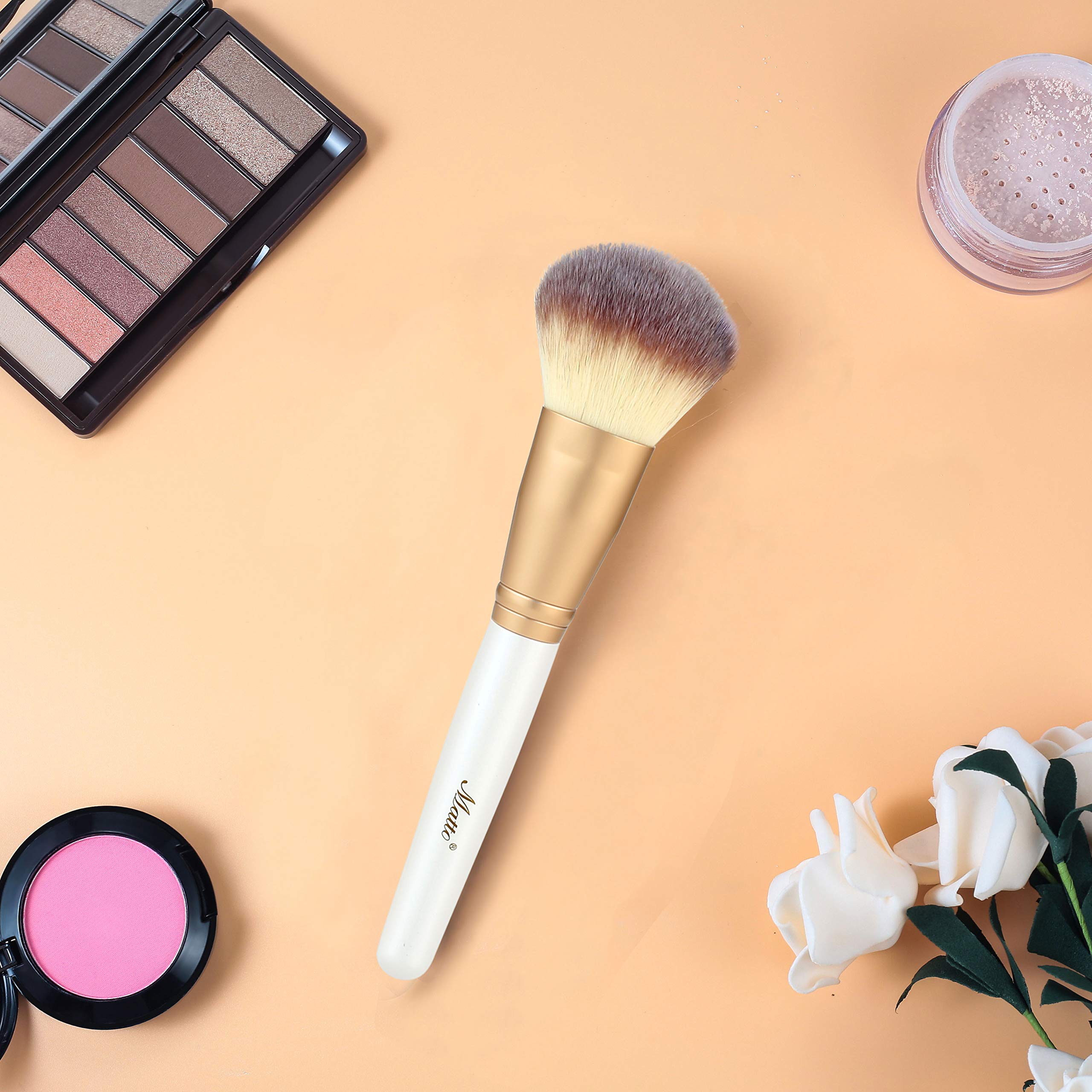 Matto Makeup Powder Foundation Brush for Setting Loose Pressed Powder Mineral Blush Large Face Brush