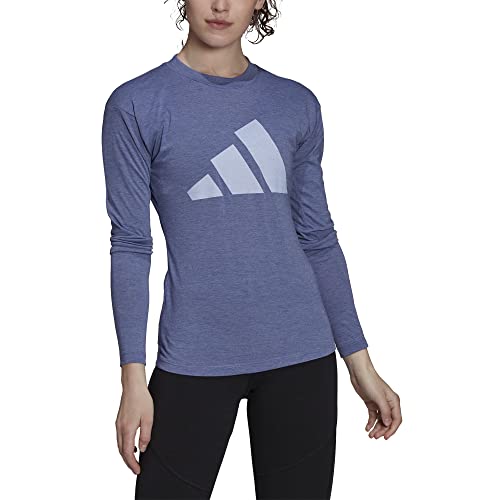 adidas Women's Sportswear Winners 2.0 Long Sleeve, Orbit Violet Melange, Large