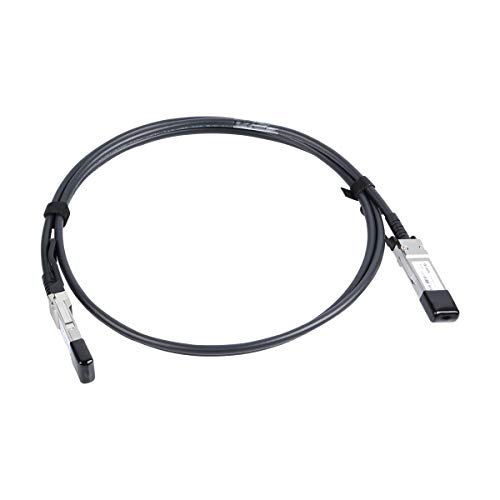 Wiitek 1M Generic QSFP+ DAC Twinax Cable, 40GbE QSFP+ Direct Attach Copper Cable, 30AWG Black, for Open Source, Ubiquiti, Mellanox, SuperMicro, Compatible for Mikrotik