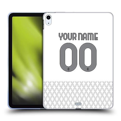 Head Case Designs Officially Licensed Custom Customized Personalized AC Milan Away 2023/24 Kit Soft Gel Case Compatible with Apple iPad Air 2020/2022