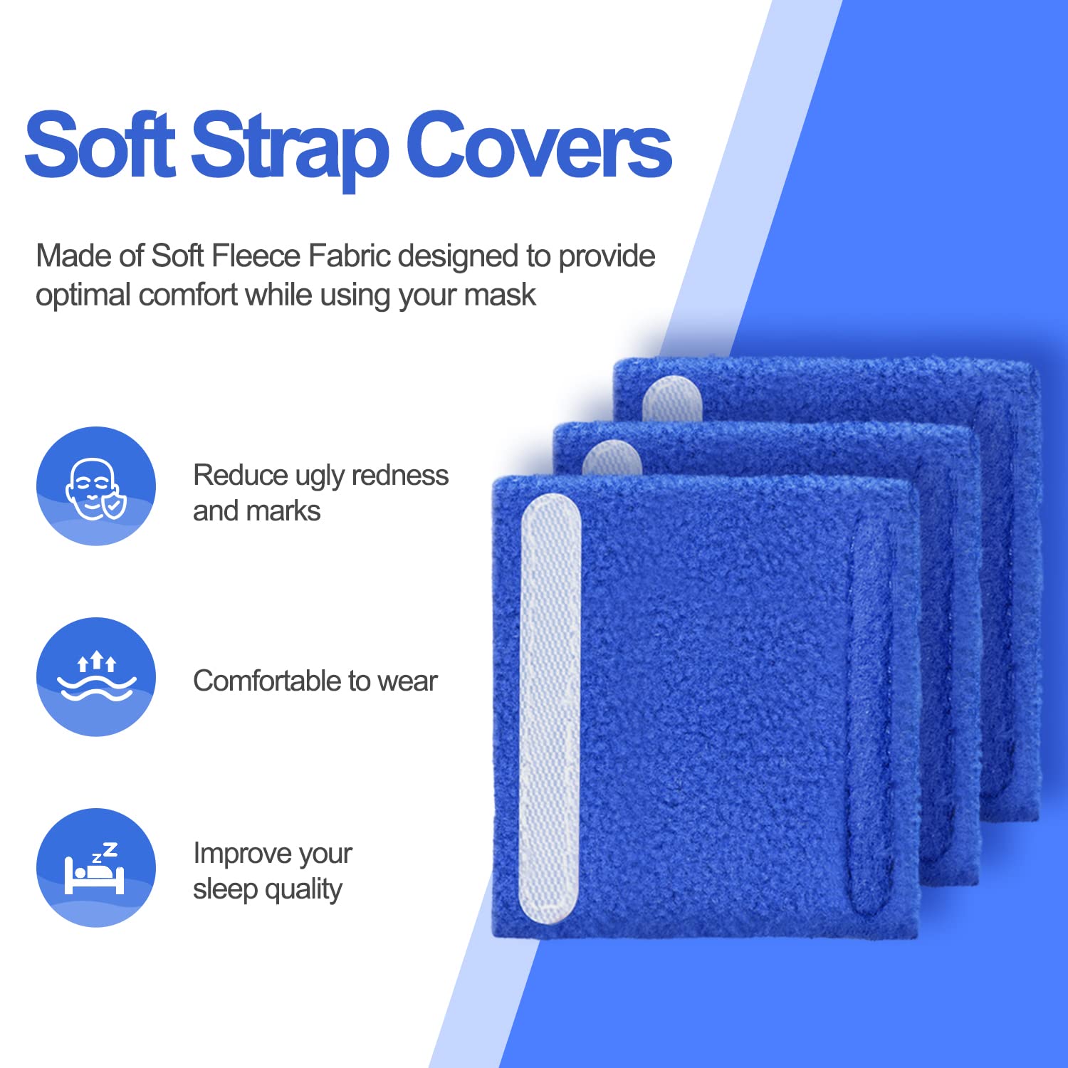 8Packs Strap Covers - Headgear Strap Covers Compatible with N20, Super Comfort Pads - Reduces Redness & Pressure Marks