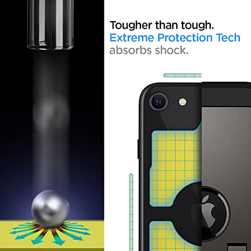 Spigen Tough Armor [Extreme Protection Tech] Designed for iPhone SE 2022 Case/iPhone SE 3 Case 2022 / iPhone SE 2020 Case/iPhone 8 Case/iPhone 7 Case - Gunmetal