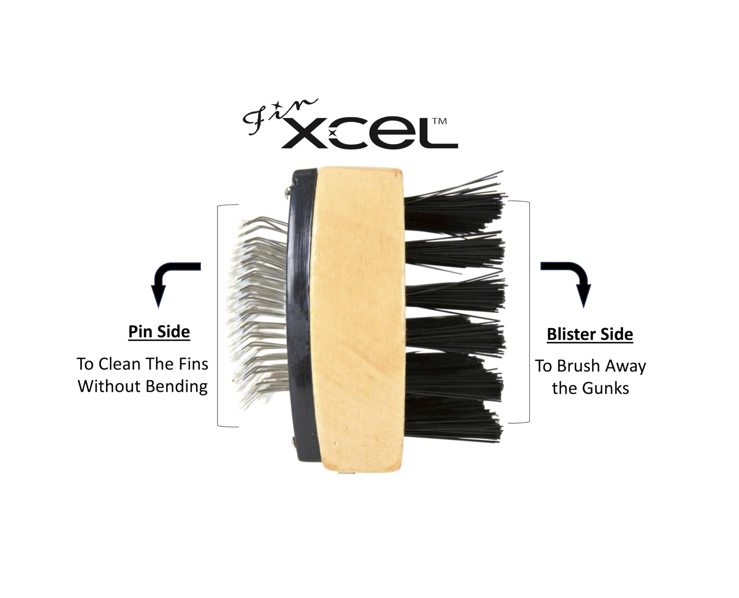 Air Conditioner Evaporator Coil Condenser Fin Cleaning Brush - Double Sided - Wide