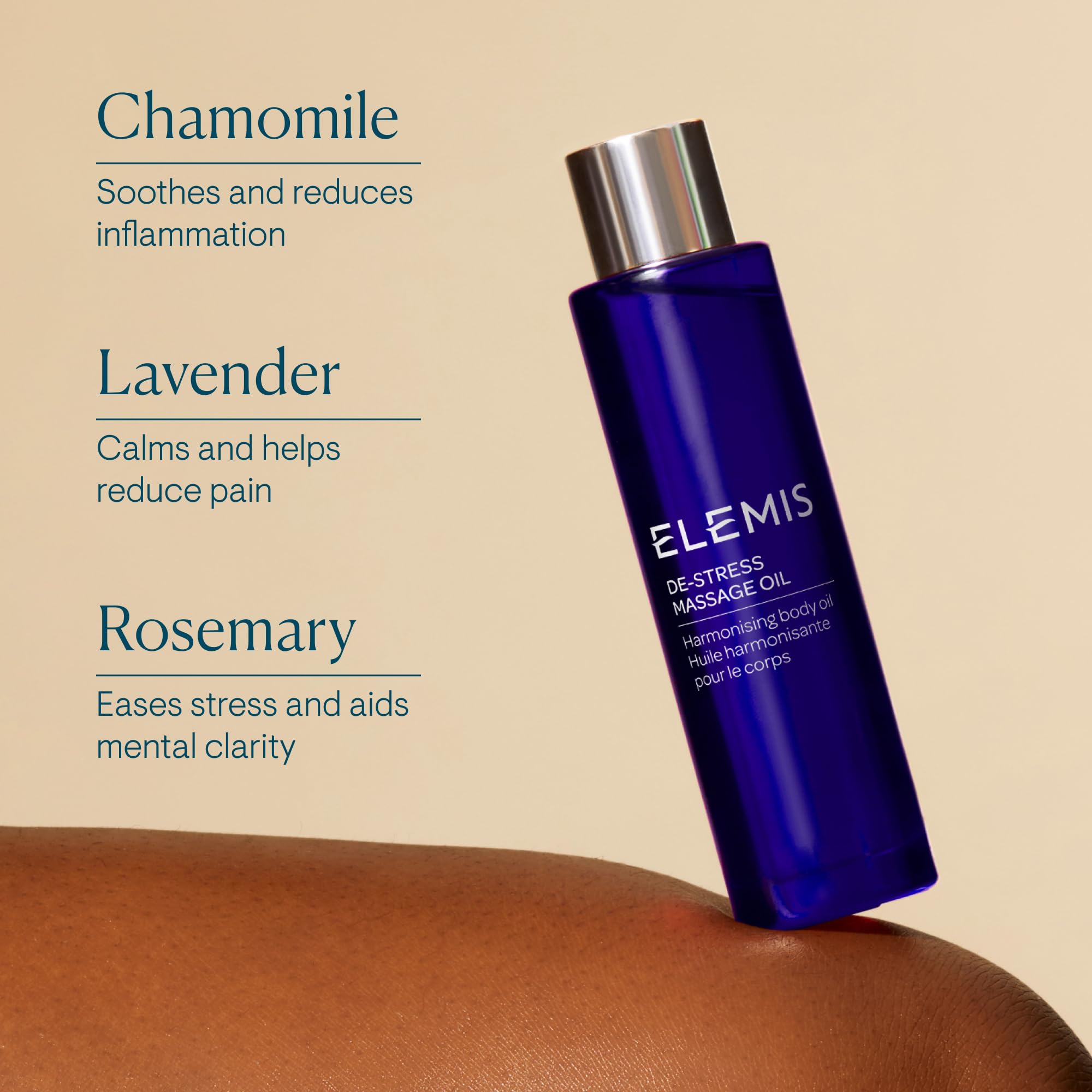 ELEMIS Massage Oil, Fast Absorbing, Deeply Penetrating Body Oil with Essential Oils, Moisturizing Skin Oil, Soothe Muscles, Calm Mind & Revitalize