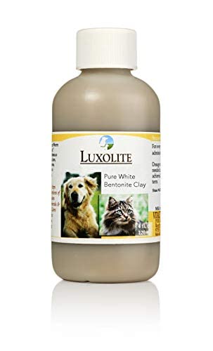 Vitality Science Luxolite Bentonite Clay for Cats and Dogs | Anti Diarrhea, Nausea, Upset Stomach, Loose Stool, Gas Relief | Cleanse for Digestive & Immune Support