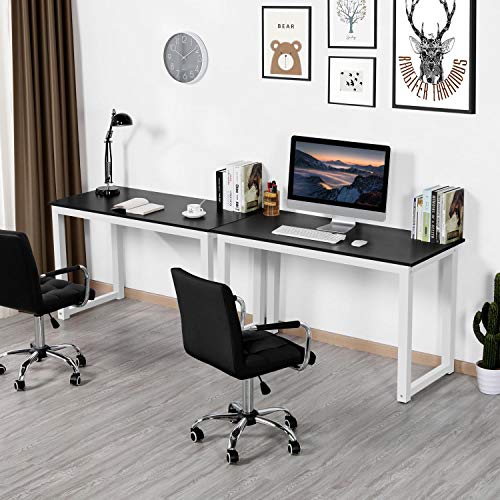 Yaheetech Home Office Furniture Sets, Desk and Chair Set, Simple Computer Desk and Mesh Chair Set, Office Chair and Computer Desk Workstation, Mesh Chair with Computer Desk