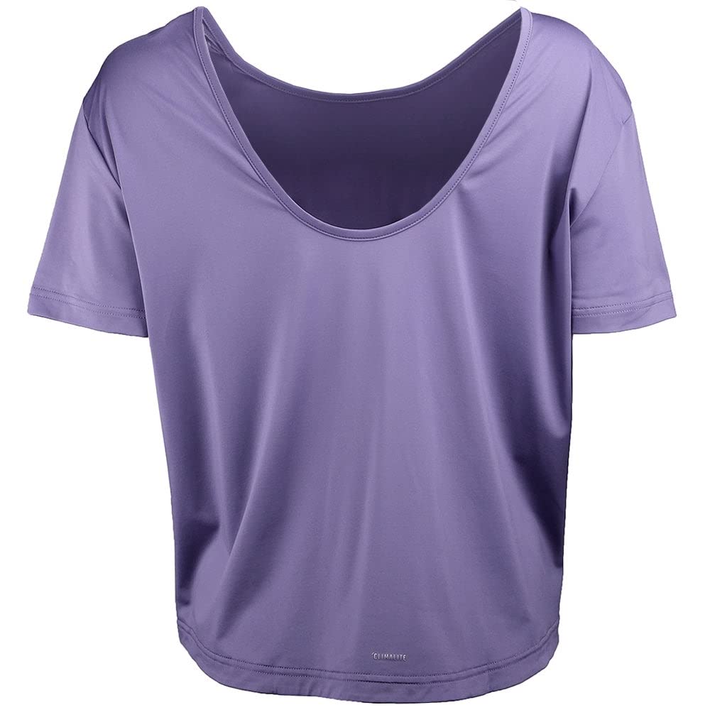 adidas Women's Tee Tech Purple/White Large