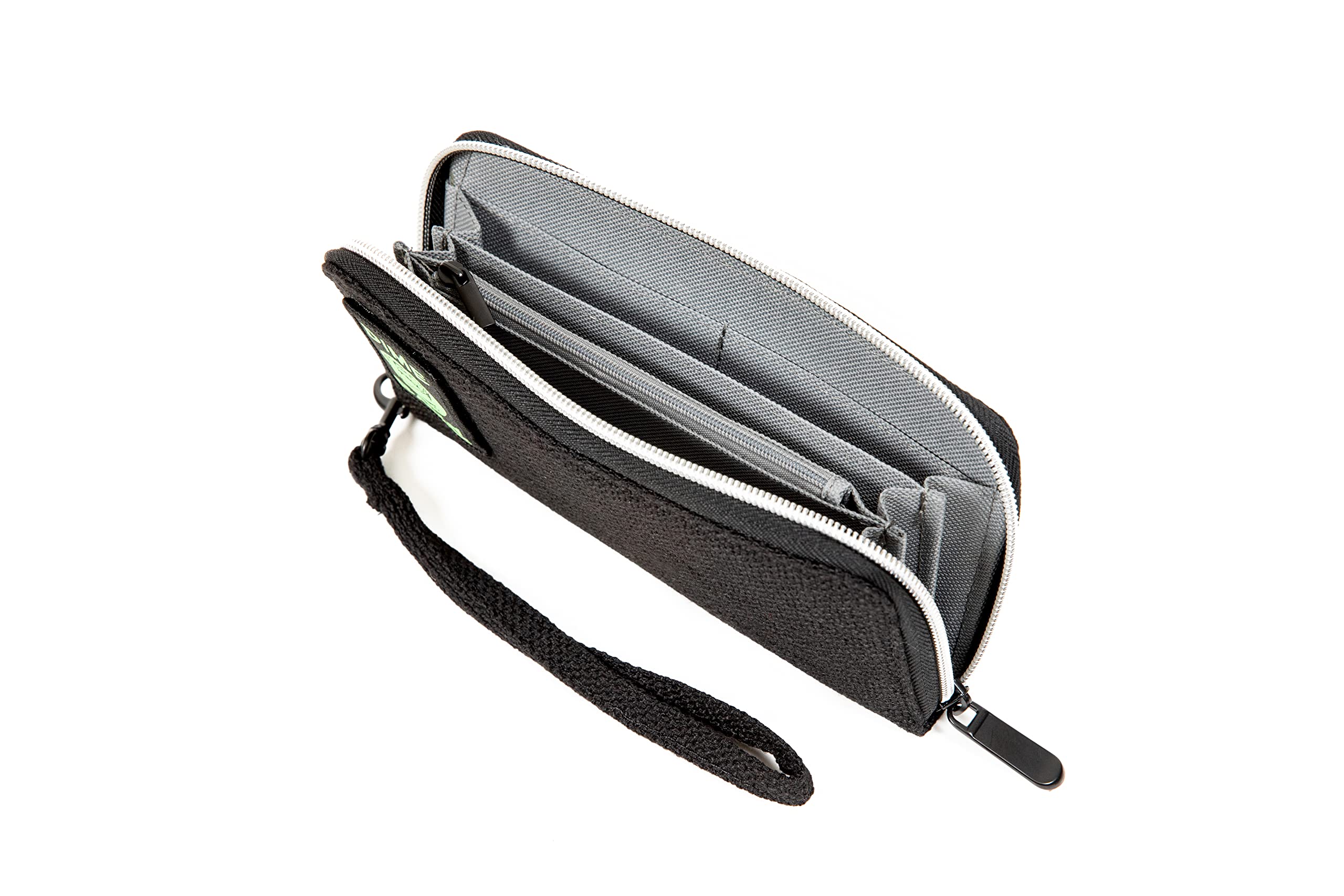 DIME BAGS Wristlet Wallet - RFID-Blocking Carrying Case with Secure Zipper and Wristlet Loop (Black)